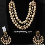 Three Step Pacchi Floral Kasu Mala - Indian Jewellery Designs