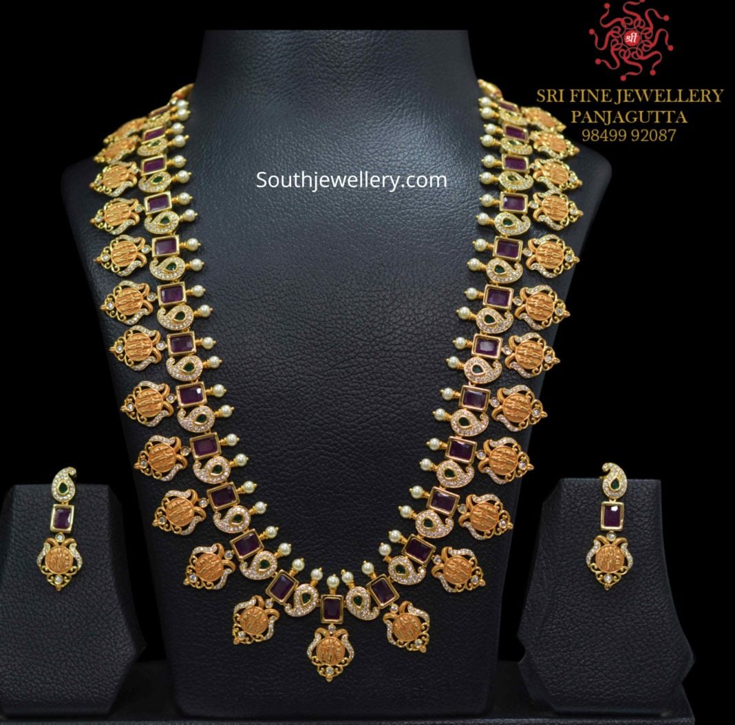 One Gram Gold Kasu Necklace Designs - Indian Jewellery Designs