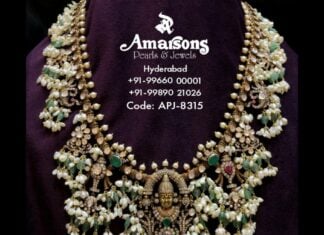 Goddess Lakshmi Guttapusalu Haram - Indian Jewellery Designs
