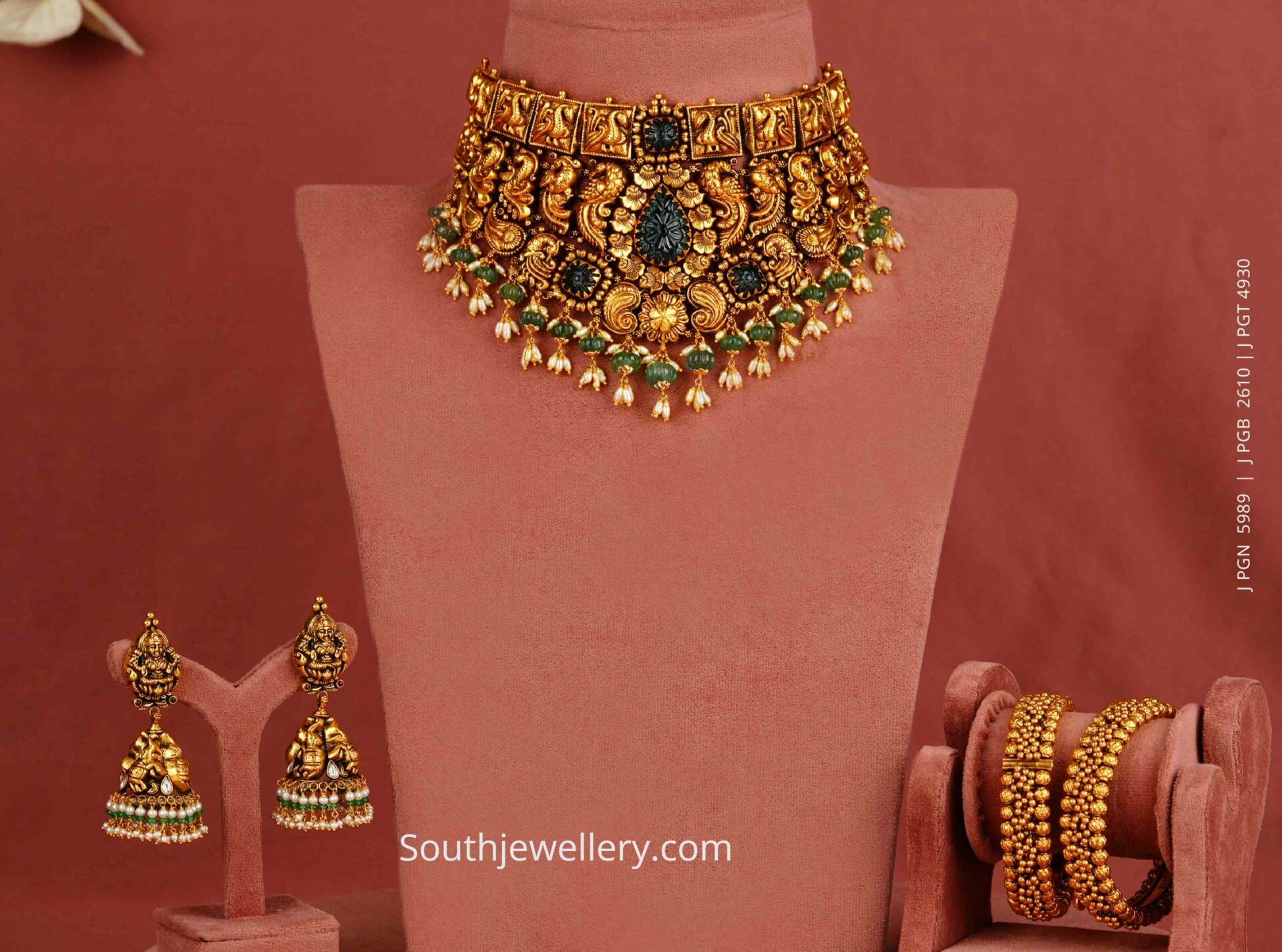 Bridal nakshi jewellery by Krishna Jewellers, pearls and Gems! - Indian ...